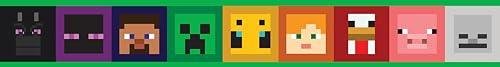 Transform Your Space with Minecraft Iconic Faces Wallpaper
