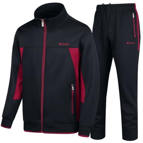 Men's Casual Tracksuit Full Zip Jacket & Pants