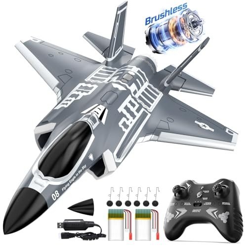 DEERC F35 Brushless RC Fighter Jet - Fun Flying!