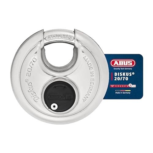 Heavy Duty Stainless Steel Disk Padlock - Secure Your Outdoor Gear