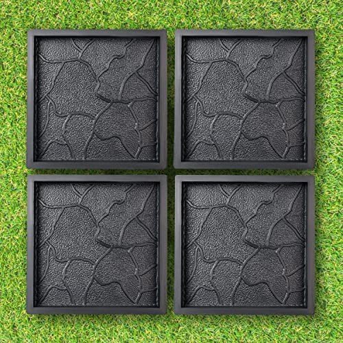 4-Piece Cobblestone Paving Molds for Easy DIY