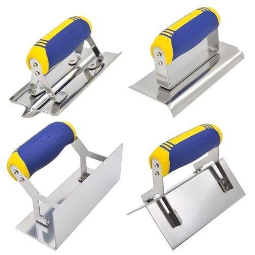 4-Piece Stainless Steel Edger & Trowel Set