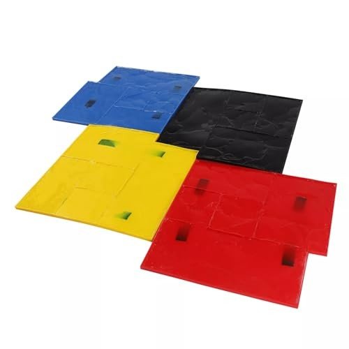 4-Piece Slate Texture Concrete Stamp Set - 24"x24