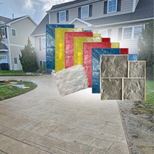 Slate Stone Stamp Set for Beautiful Concrete Designs