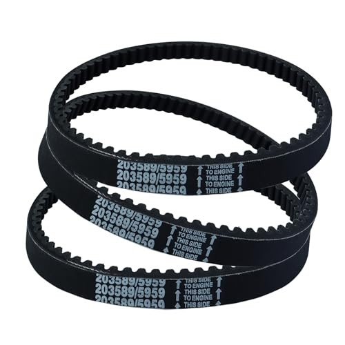 Durable 3-Piece Go Kart Drive Belts Set