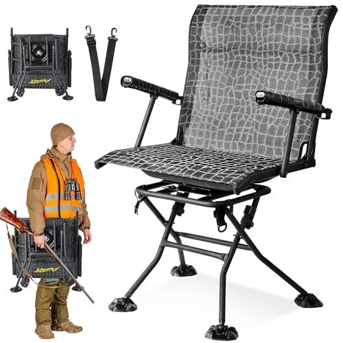 Steinbrücke Foldable Swivel Hunting Chair - Waterproof Comfort