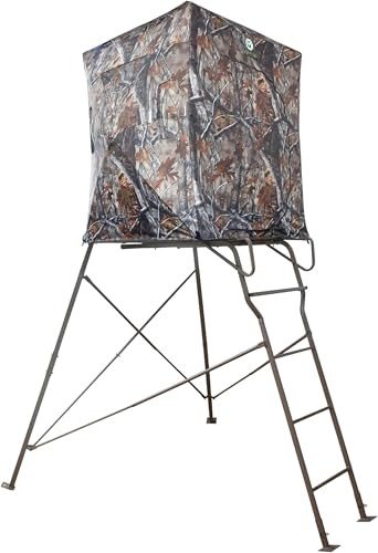 RuskBlinds 6ft Elevated Tripod Hunting Tower Blind