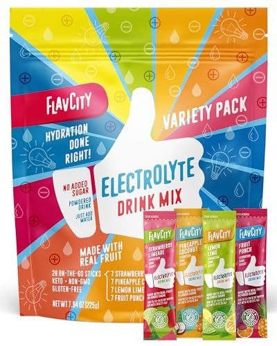 Revitalize with FlavCity Electrolyte Drink Mix Pack