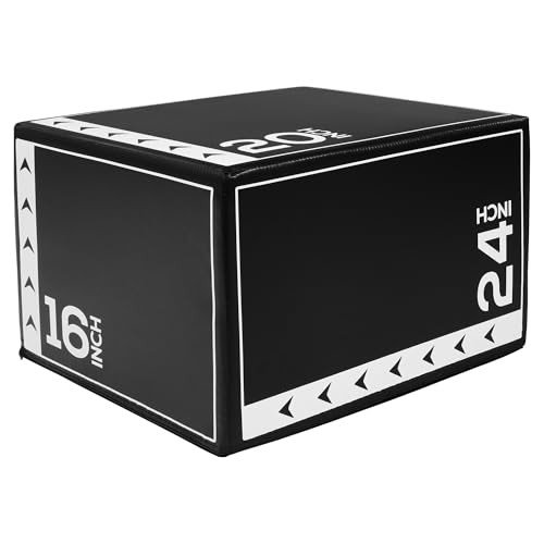 BalanceFrom 3-in-1 Plyo Jumping Box for Home Fitness