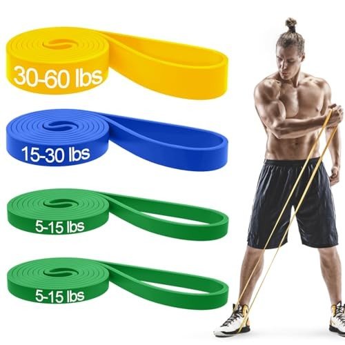 WSAKOUE Pull Up Bands Set for Home Workouts