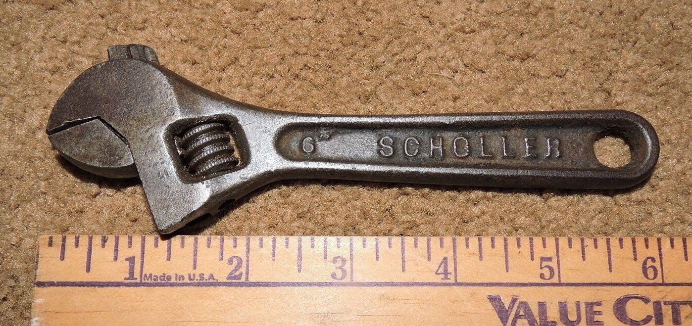 Vintage 6" SCHOLLER Adjustable Wrench - Shop Now!