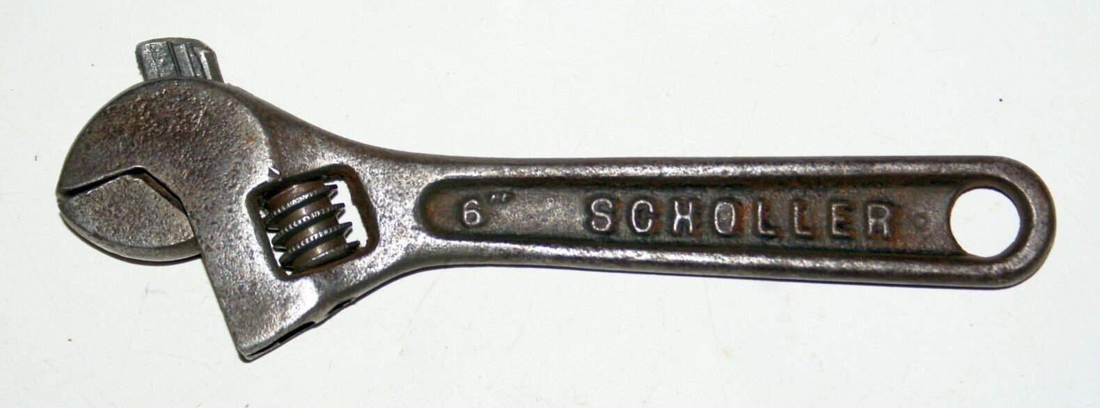 Old Vintage SCHOLLER 6" Adjustable Wrench - Buffalo NY