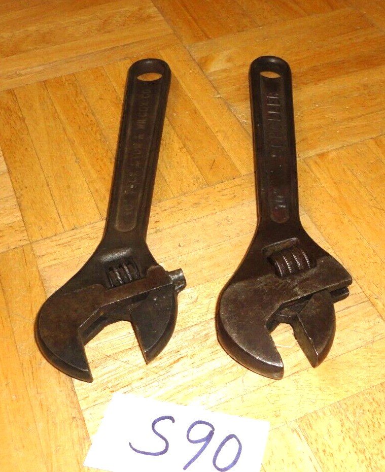 Vintage Crescent Style Wrenches - 2 PC Set