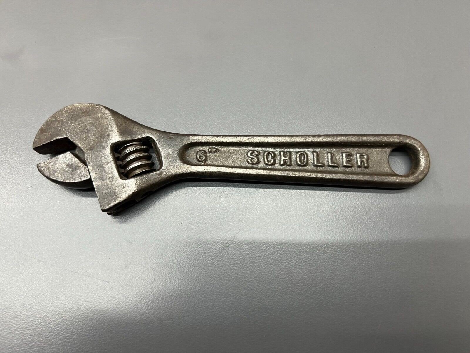 Vintage Scholler 6" Adjustable Wrench - Great Patina