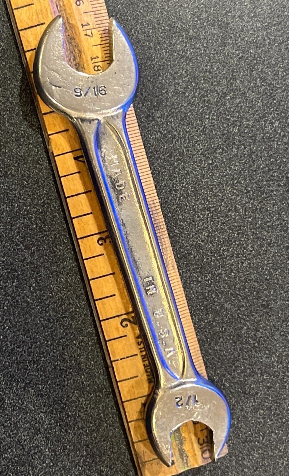 DURO CHROME Vintage 9/16 x 1/2 Wrench Tool