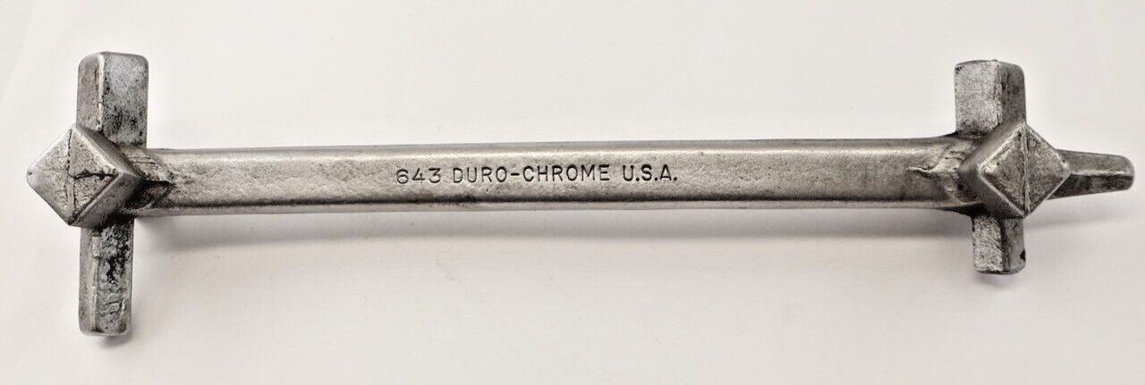 9” Duro Chrome Multi Head Drain Plug Wrench