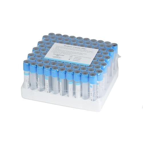 100 Pack of 3ml Veterinary Blood Collection Tubes