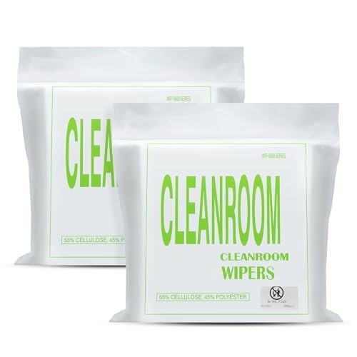 Lint-Free Cleanroom Wipers - 8"x8" (400 Pack)