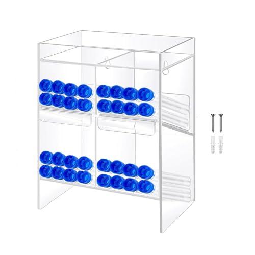Clear Acrylic Wall-Mounted Test Tube Rack - Organize Easily