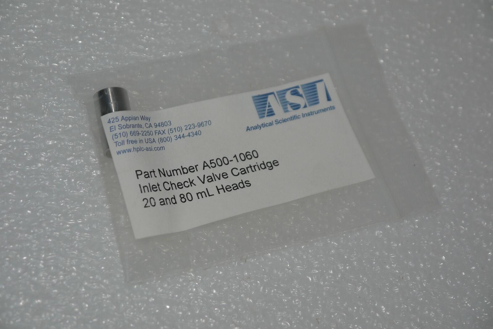 ASI A500-1060 Inlet Check Valve Cartridge for Labs