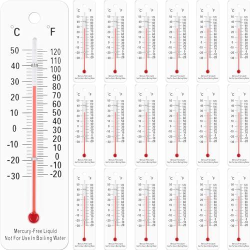 20 Pcs Mercury-Free Thermometers for Students
