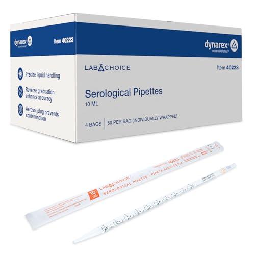 LabChoice 200 Count 10mL Disposable Sterile Pipettes