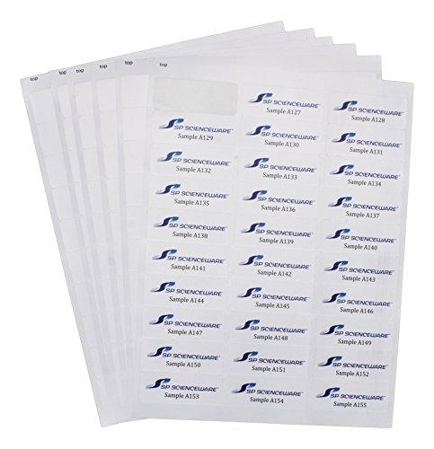 Durable Cryogenic Storage Label Sheets - 67x25mm