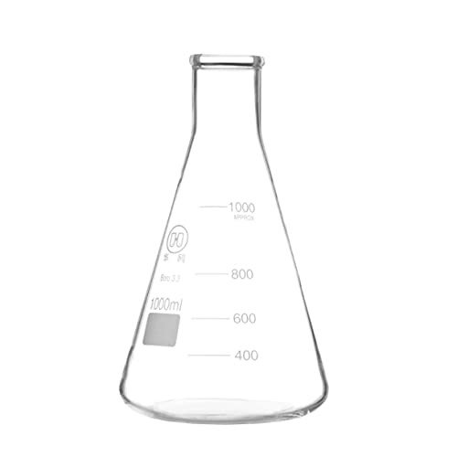Deschem 1000ml Glass Erlenmeyer Flask - Narrow Mouth