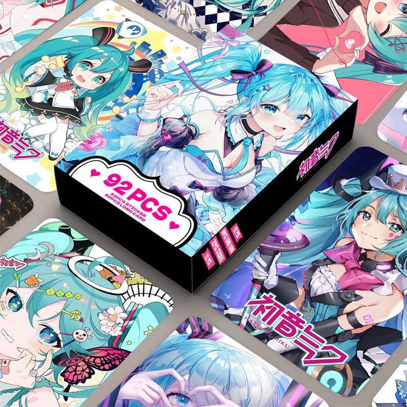 92pcs-set-anime-hatsune-miku-lomo-card-kawaii-photocard-hd-print ...