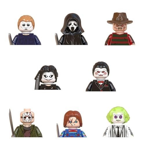 Spooky Mini Horror Movie Action Figures Set