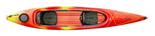 Perception Cove 14.5 Kayak: Red/Yellow Sunset Beauty
