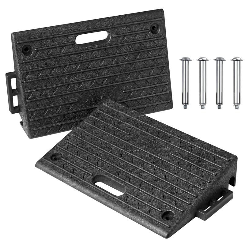Portable Rubber Kerb Ramps for Easy Wheelchair Access