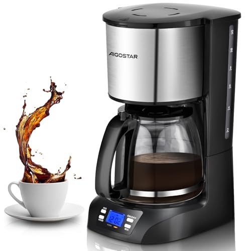 Aigostar 1.5L Programmable Drip Coffee Maker