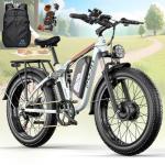Powerful PHJU 6000W Dual Motor Fat Tire E-Bike