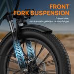 URLIFE 20" Fat Tire Electric Bike for Adults