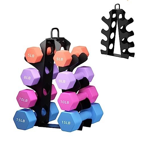 Compact 4-Tier Dumbbell Rack for Your Home Gym
