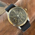 1940s Swiss WWII Landeron Military Chronograph Watch
