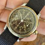 1940s Swiss WWII Landeron Military Chronograph Watch