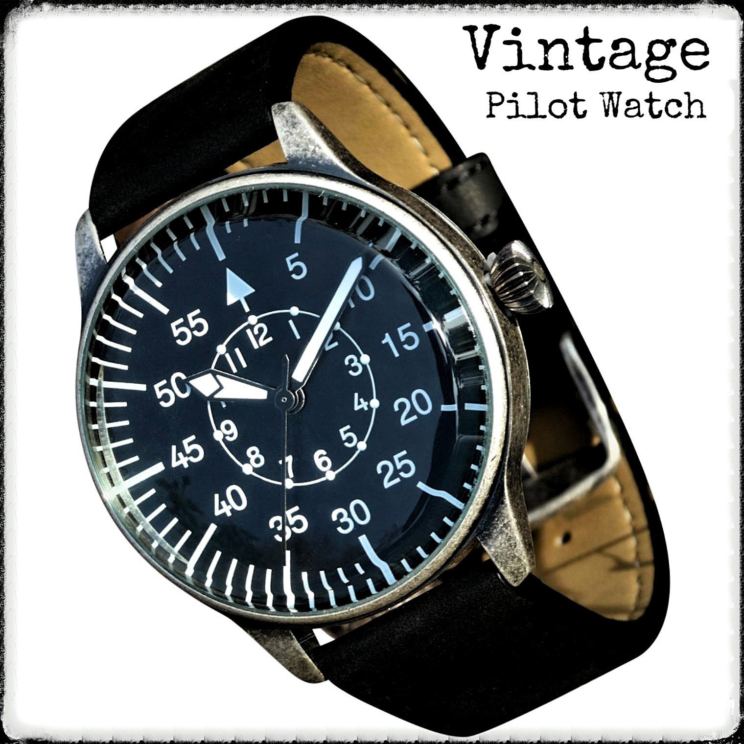 Shop MILTEC AVIATOR Vintage Pilot Watch - Timeless Style