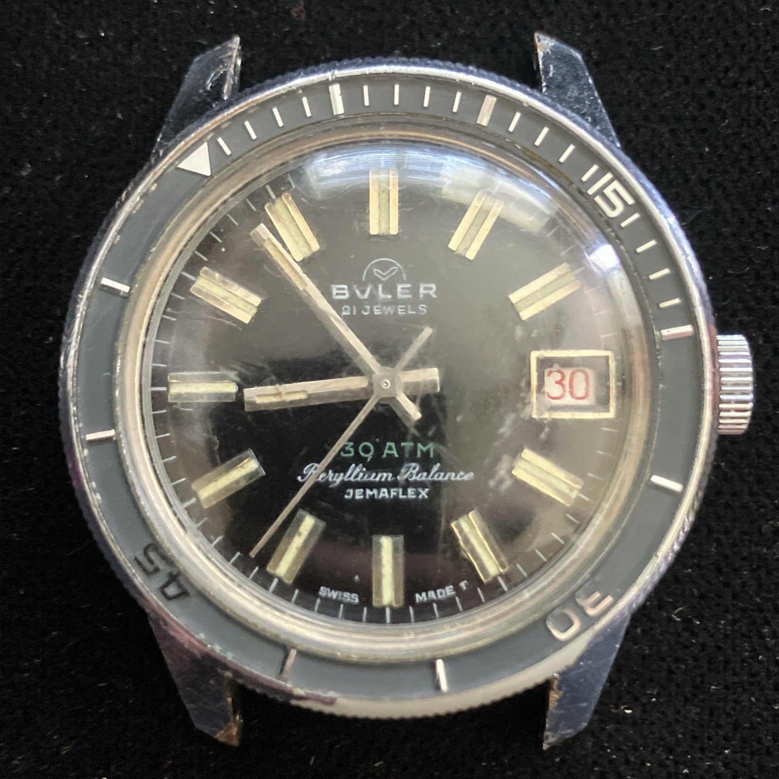 1960s Vintage Buler Diver Watch - 30ATM