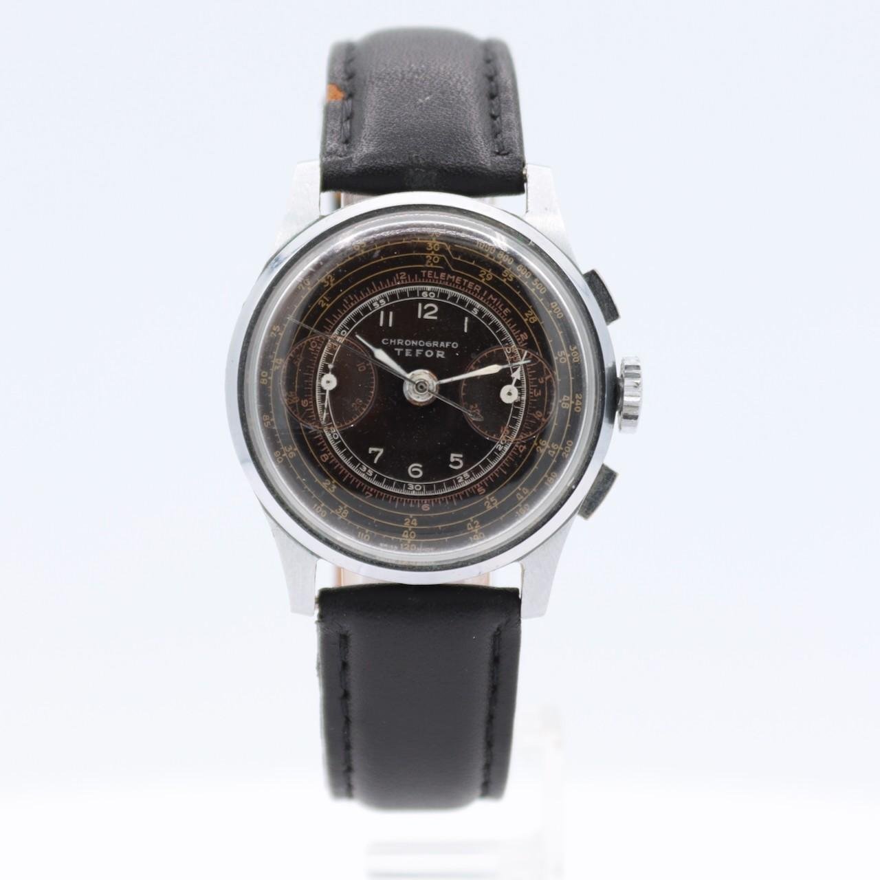 Classic 34mm Tefor Men's Chronograph Watch