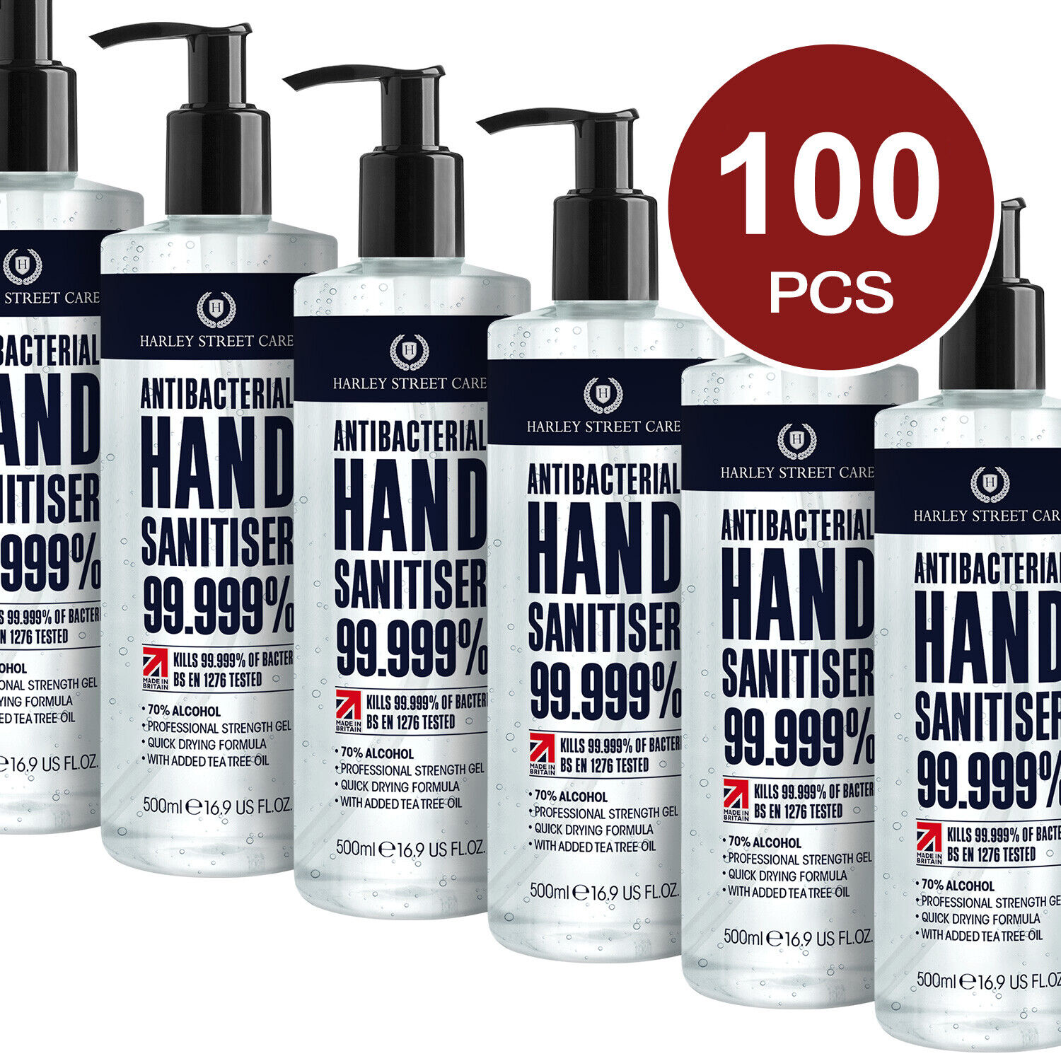 500ml Pump Hand Sanitiser with 70% Alcohol