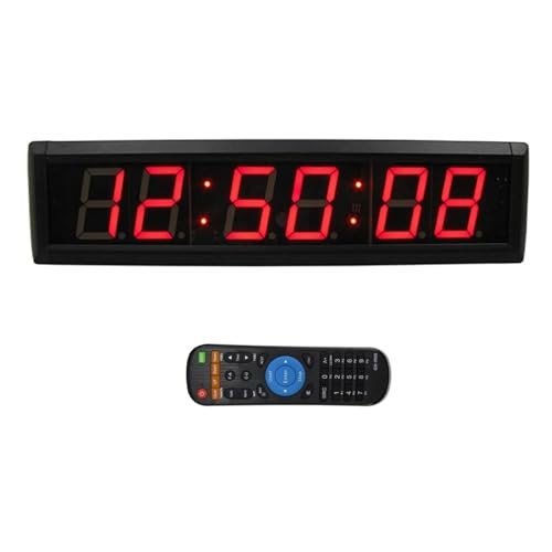 LED Countdown Clock with Remote - Red Timer