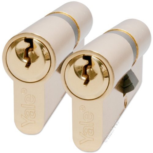 Yale Euro Cylinder Lock - Keyed Alike Brass