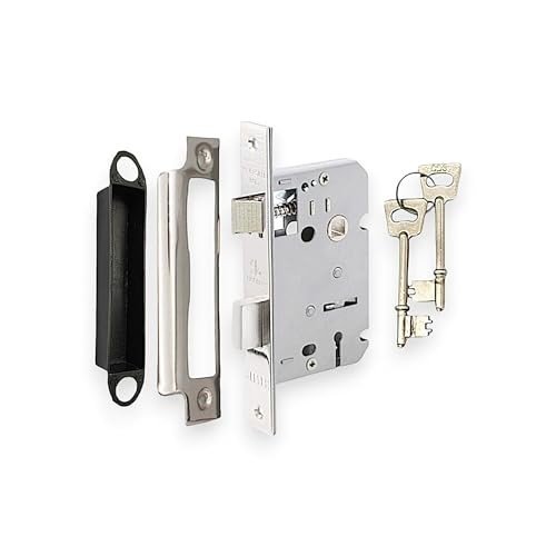 Heavy Duty Chrome Mortice Lock with Keys