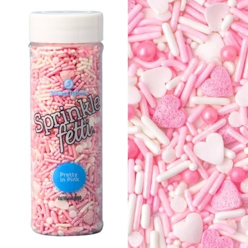 Heart-Shaped Edible Sprinkles for Valentine's Delights