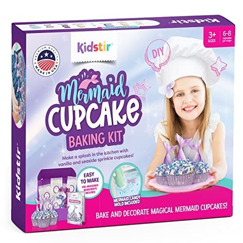 Fun Mermaid Baking Kit for Kids - DIY Cupcakes