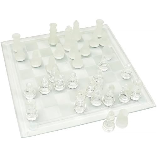 10-Inch Elegant Glass Chess Set - Perfect Gift!