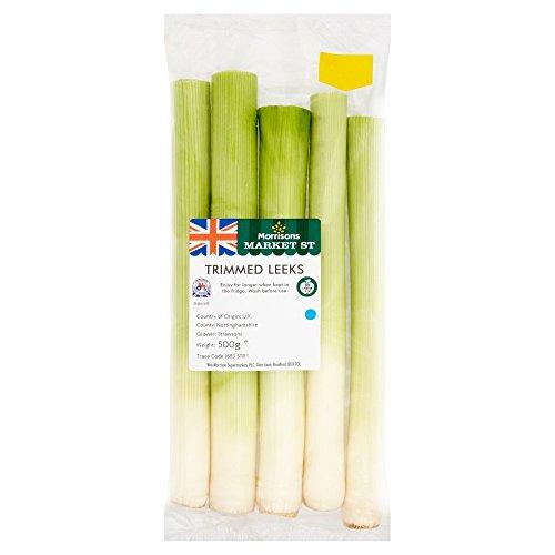 Fresh Trimmed Leeks - 500g Pack for Cooking