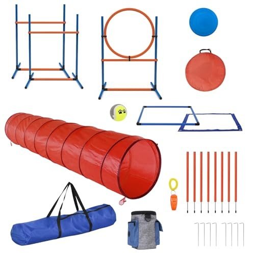 Sedeke 15 Piece Dog Agility Training Kit - Fun for Puppies!